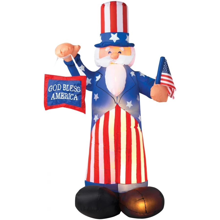 UNCLE SAM AIRBLOWN 6 FEET TALL | Morris Costumes Shop